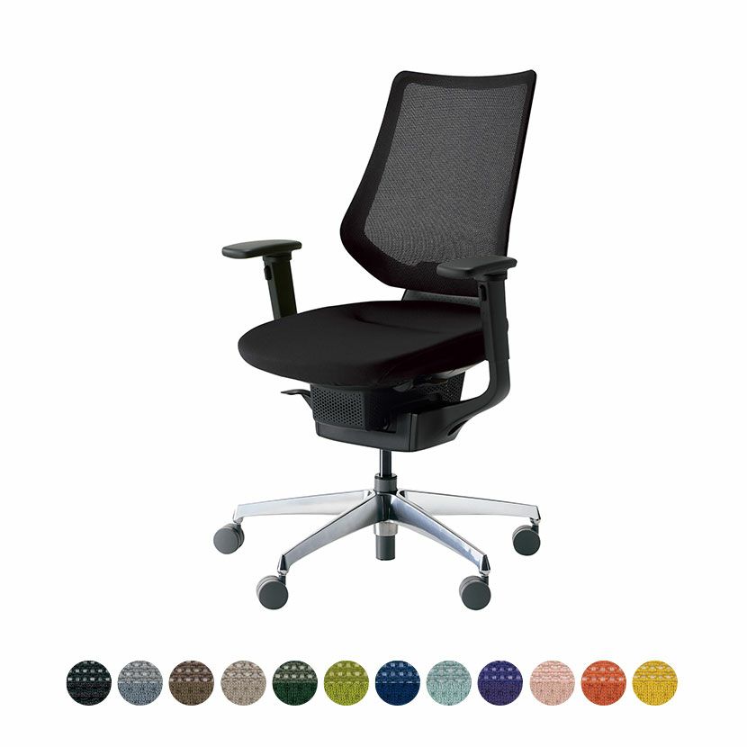[Free installation] Office chair ING Mesh type Vertical type Black ...